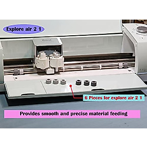Rubber Roller Replacement Compatible with Cricut Maker 3 Maker and Explore Air2 1 Series [6 for Maker, 6 for Explore air]
