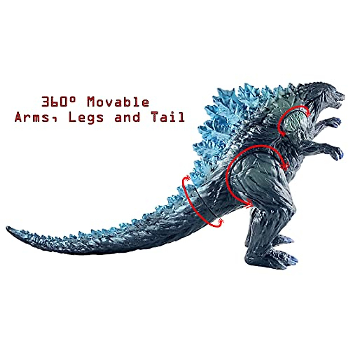 TwCare Set of 2 Mecha Godzilla Earth MechaGodzilla Kiryu Toys, Kaiju Universe Action Figures King of The Monsters Movable Joints Movie Series Soft Vinyl, Travel Bag