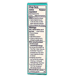 Vicks Sinex Severe Nasal Spray with Menthol 0.50 oz (Pack of 4)