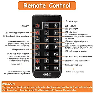 3 in 1 Halloween Christmas Projector Light, Waterproof Outdoor Projector Spotlights Landscape LED Lights with Dynamic Patterns Water Ripple Red and Green Dot for Party Yard Garden Decorations