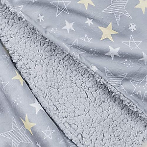 Tadpoles Stroller Blanket and Lovie Set Elephant, Stars, Unisex, Girls, Boys, 2 Piece, Grey