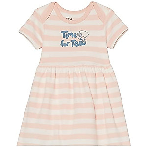 Amazon Essentials Disney | Marvel | Star Wars | Princess Baby Girls' Dresses, Pack of 3, Alice Tea Party, 12 Months