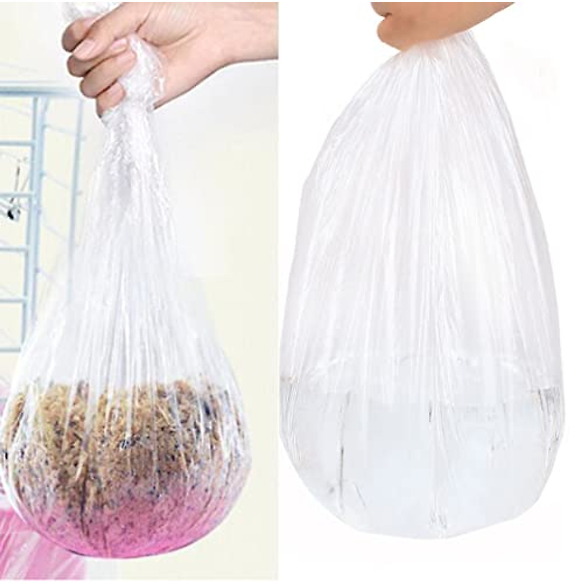 JMESTOHP 100PCS Disposable Rabbit Cage Liner Large Clear Guinea Pig Cage Liner Small Animal Bedding Rabbit, Hedgehog, Guinea Pig, Hamster, Bunny Litter Pan Bags