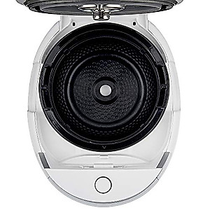 CUCKOO CRP-LHTR0609F | 6-Cup (Uncooked) Twin Pressure Induction Heating Rice Cooker | 16 Menu Options: High/Non-Pressure Steam & More, Stainless Steel Inner Pot, Made in Korea | White