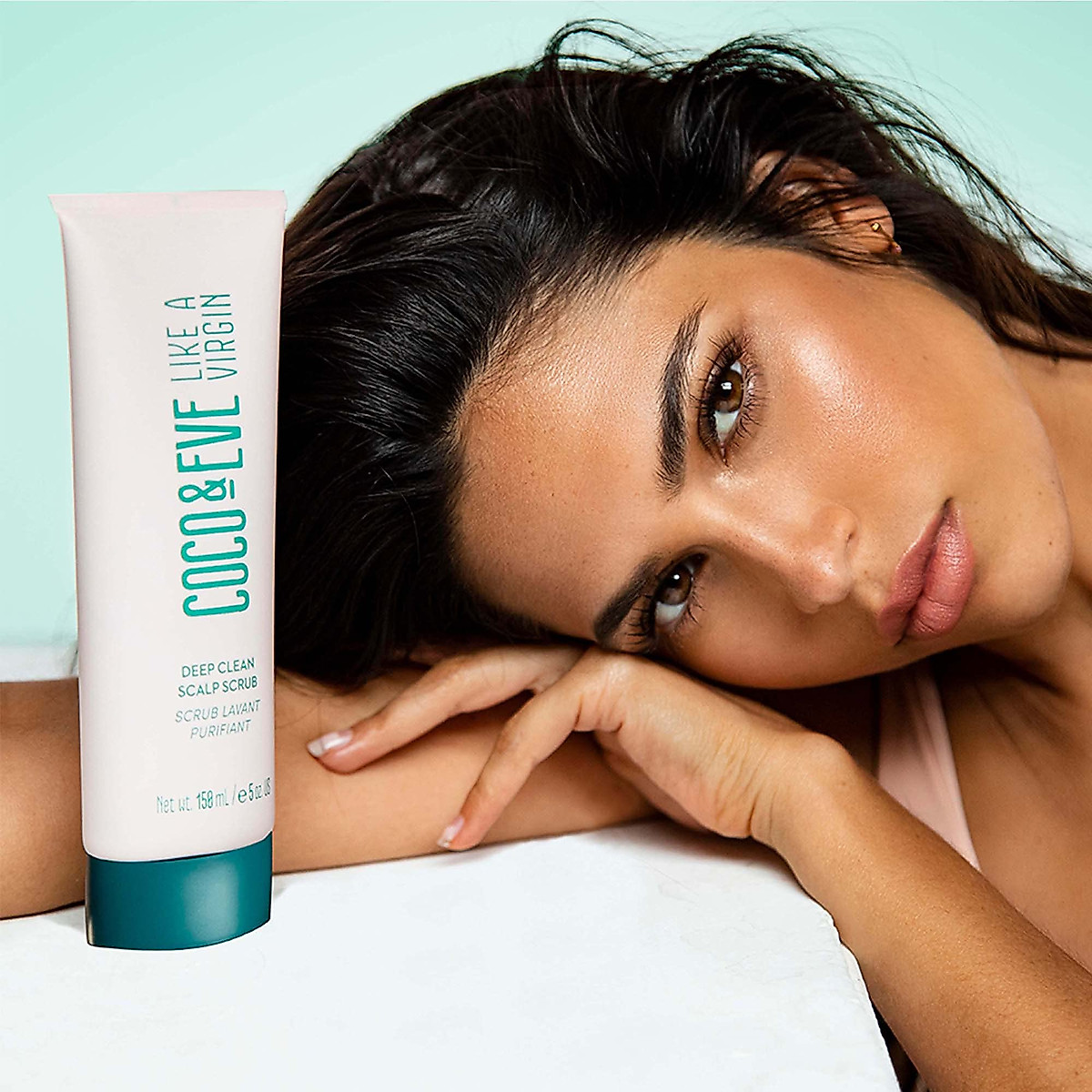 Coco & Eve Like A Virgin Deep Clean Scalp Scrub. Pre Shampoo Scalp Treatment for Dry, Dandruff Prone Skin. Helps Hair Growth. (150ml)