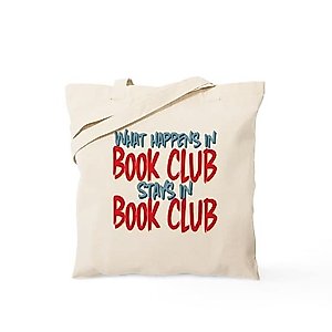 CafePress What Happens In Book Club Tote-Bag Natural Canvas Tote-Bag,Shopping-Bag