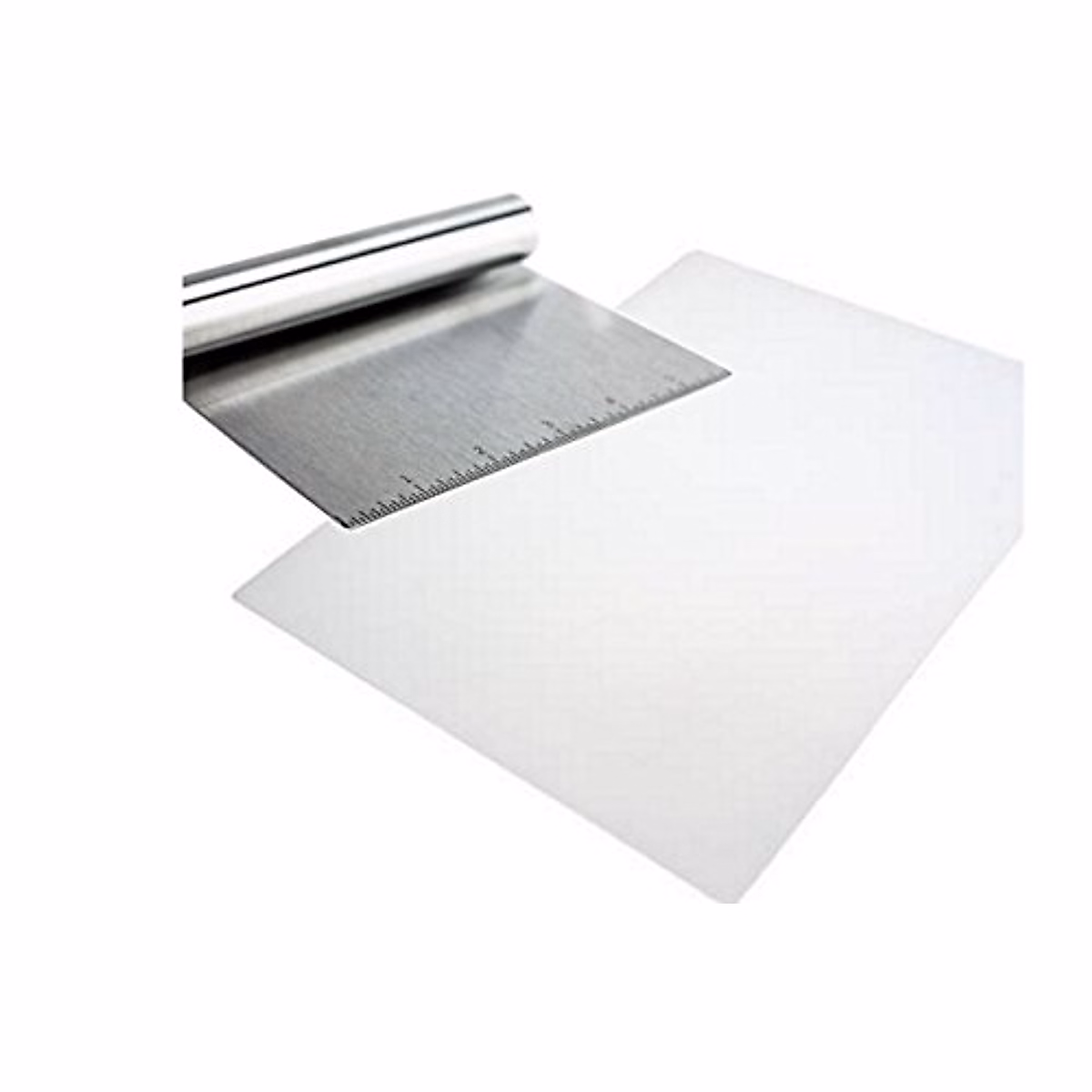 Stainless Steel Food Scraper and Chopper Large Griddle Spatula Kitchen Tool Gadget by MERRY BIRD