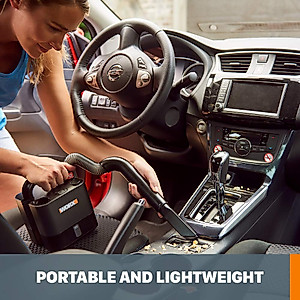 WORX WX030L.9 20V Power Share Cordless Cube Vac Compact Vacuum, Bare Tool Only, Black