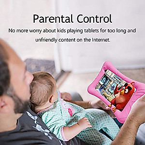 PRITOM Kids Tablet, 32 GB ROM, Quad Core Processor, HD IPS Display, WiFi 7 inch Android Tablet, Kid-Proof with Kids Tablet Case