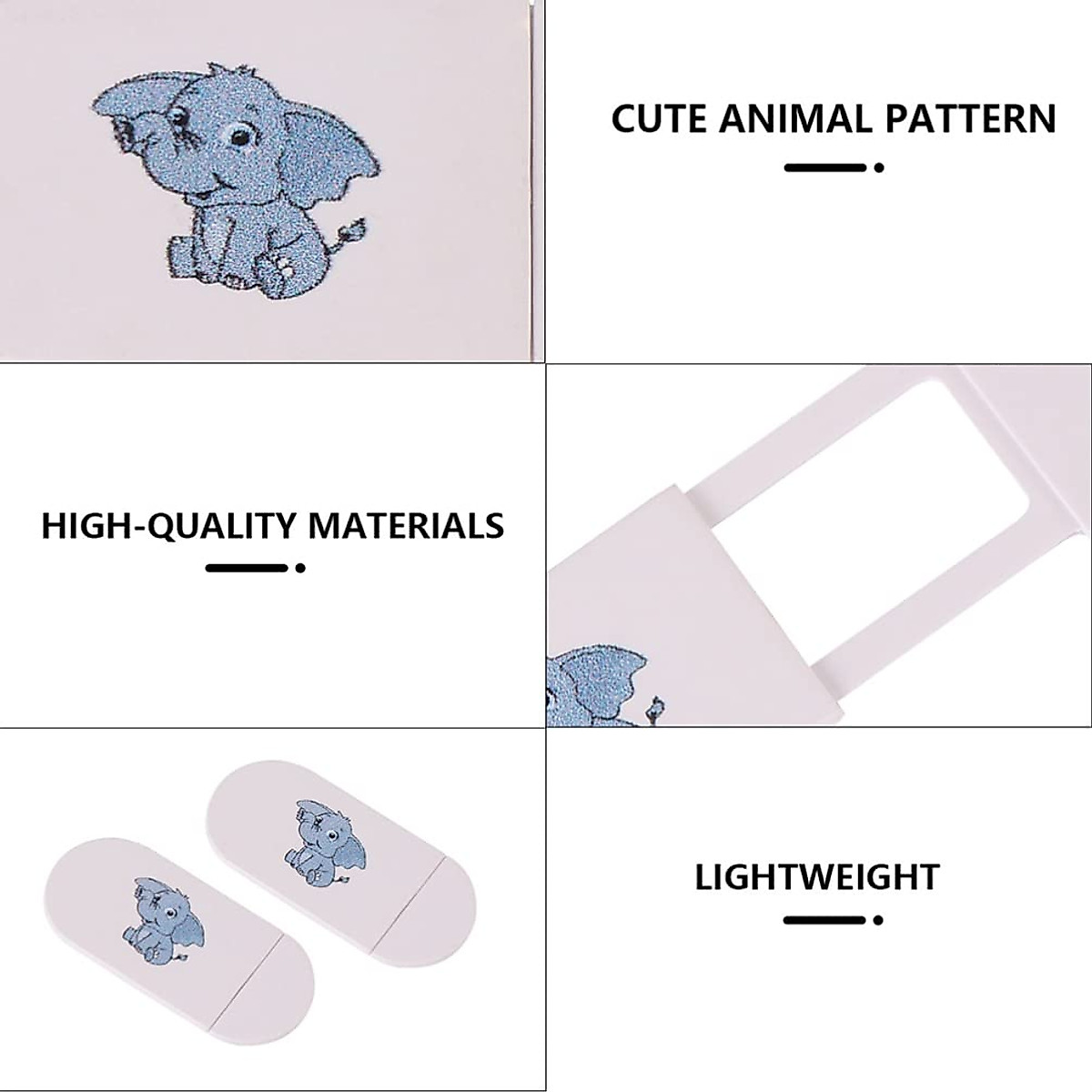 SOLUSTRE 12 pcs Camera Privacy Cover Webcam Cover Slide Camera Slide Cover Cute Laptop Lens Cover Webcam Privacy Computer Tablet para niños Webcam Lens Cover Slider Protector Pearlescent