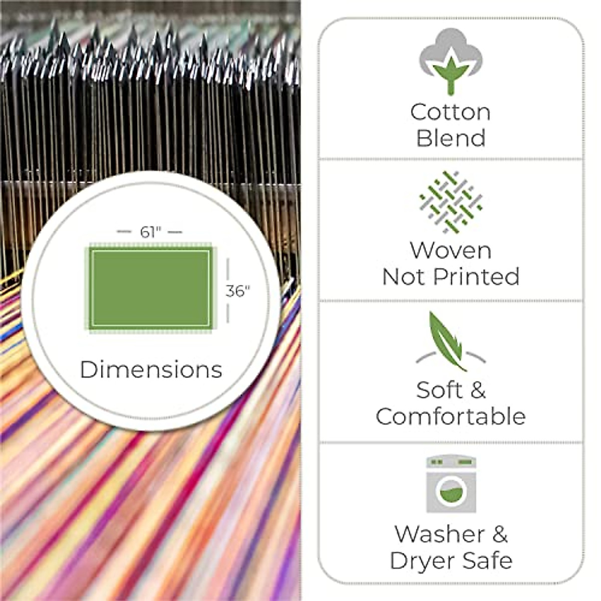 Pure Country Weavers Police Department - Dispatcher - Yellow Thin Line American Flag Blanket - Gift Tapestry Throw for Back of Couch or Sofa - Woven from Cotton - Made in The USA (61x36)