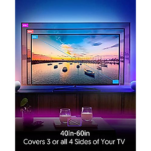 Avatar Controls TV LED Backlights, 9.8FT Smart LED Lights for Behind TV with Music Sync 16 Million Colors Changing RGB Strip Lights Works with Alexa Google Home for 40-60 inch TVs, WiFi APP Control
