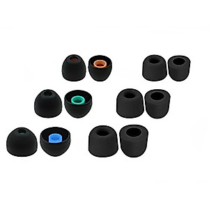12 pcs (BHB-BMF-sB) S/M/L Hybrid and Memory Foam Replacement Set Earbuds Eartips Adapters Compatible with Sony in-Ear Earphone Headsets