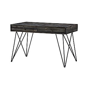 Coast to Coast Aspen Court Herringbone Two Drawer Writing Desk