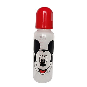 Cudlie Disney Baby Boy Mickey Mouse 9 oz Pack of Three Baby Bottles, Mickey Faces