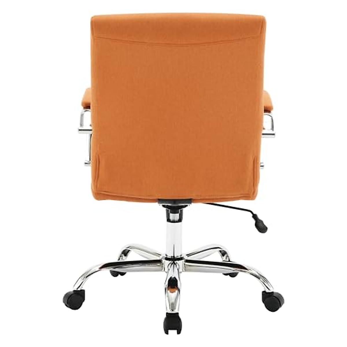 OSP Home Furnishings Adjustable Mid-Back Home Office Chair, Orange