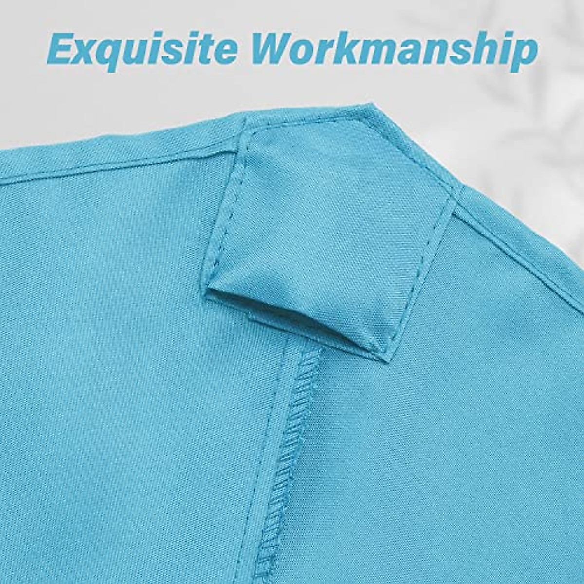 Simple Deluxe 9' Patio Outdoor Table Market Yard Umbrella Replacement Top Cover with 8 Ribs, 9ft Canopy, Turquoise Canopy