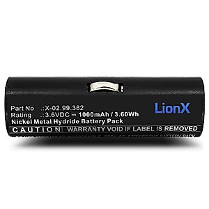 LIONX Battery for Heine Beta Handles Ophthalmoscope Beta 200 Ophthalmoscope Beta 200s Short F.O. Laryngoscope Handle BATT/110904-A1 X-02.99.380 X-02.99.382 1000mAh / 3.60Wh