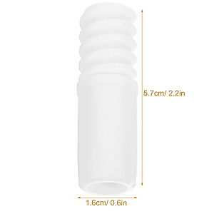 Gatuida 2pcs Mop Head Push Broom Handle Threaded Tip Replacement Plastic Thread Tip Threaded Handle Tips Handle Tips for Extension Poles Handle Threaded End Pole Adapter for Broom