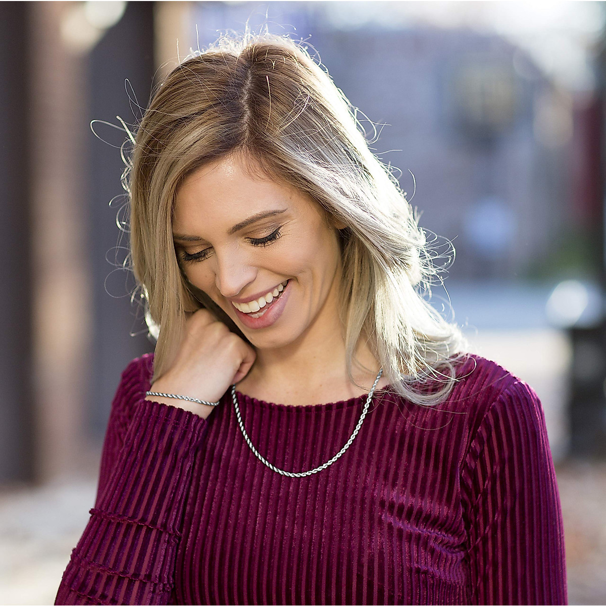 LIFETIME JEWELRY 3mm Gold Rope Chain for Men & Women 24k Real Gold Plated Diamond Cut Gold Chain Necklace Women & Necklace for Men 14 to 36 Inch (18 inches, White Gold)