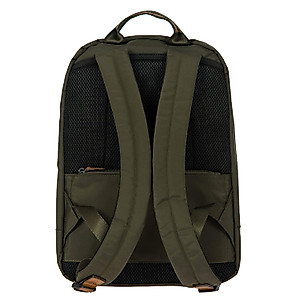 Bric's X-Travel Metro Backpack - 15 Inch - Travel Backpack for Women and Men - Designer Bag with Large Pockets - Olive
