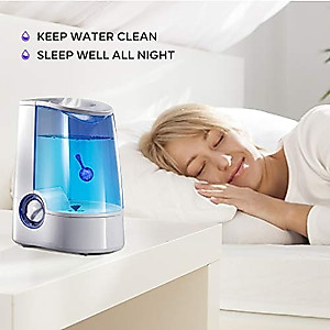 Ganteny 15 PCS PC-1 Humidifier Tank Cleaning Ball Compatible with ProTec Kaz All Warm & Cool Mist Humidifiers, Filters Mineral Deposits, Purifies Water, Eliminates White Dust and Odor (Purple)