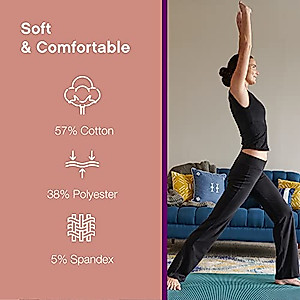 No nonsense Women's Sport Yoga Pant, Black, X-Large