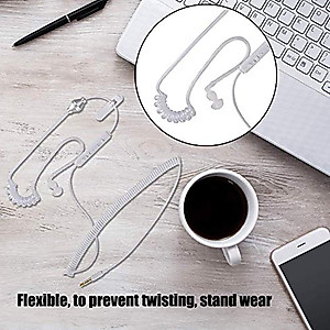 Hilitand Earphone,Wireless Bluetooth Monaural 3.5mm Headphone Air Tube in Ear Antiradiation Earphone Stereo Headset,Flexible and Durable