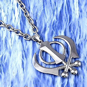 Bro Mart Sikh Sardar Punjabi Khalsa Khanda Chain Locket for Men and Women