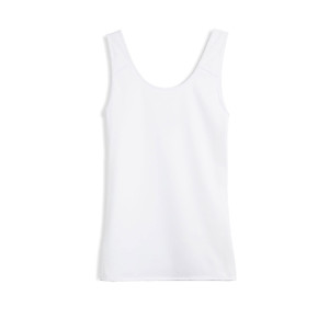 TomboyX Compression Tank Medium Support Top Smooth Flatlock Seams Full Coverage Athletic-X-Large/White