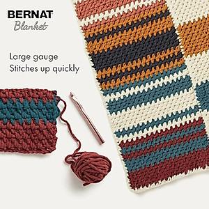 Bernat Blanket Country Blue Yarn - 2 Pack of 300g/10.5oz - Polyester - 6 Super Bulky - 220 Yards - Knitting/Crochet
