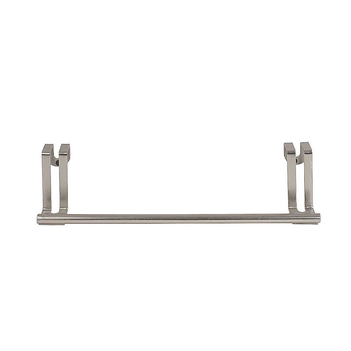Spectrum Diversified Door Bar No-Installation Kitchen, Cabinet Rack With Padded Brackets, Bathroom Towel Stand, Brushed Nickel