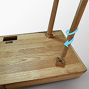 American Trails Freedom Made of Solid American Desk with USB Ports, Natural Oak (New)