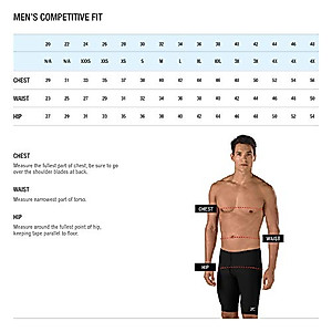 Speedo mens Swimsuit Endurance+ Solid Usa Adult athletic swim jammers, Speedo Black, 30 US