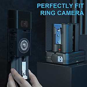 2 Packs 6040mAh Rechargeable Battery and Dual USB Charging Station Compatible with Ring, for Video Doorbell 2/3/4 and Spotlight Cam Battery 3.65V Lithium-Ion Batteries (Not for Stick Up Cam)