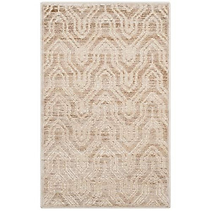 SAFAVIEH Paradise Collection 2'7" x 4' Stone PAR352 Art Deco Viscose Accent Rug