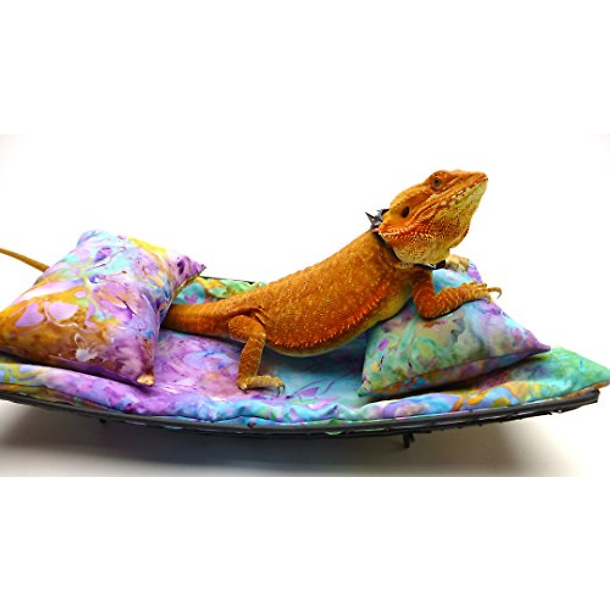 Chaise Lounge for Bearded Dragons, Watercolor Flowers Fabric