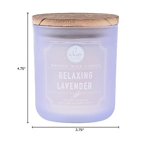 DW Home Relaxing Lavender Medium Wooden Wick Candle 11.5 oz