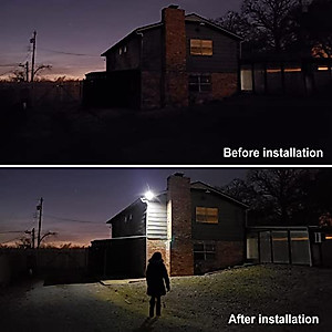 Engrepo Solar Lights Outdoor, 1000LM 168 LEDs Solar Powered Motion Sensor Light, Security Waterproof Solar Flood Light for Deck, Fence, Patio, Front Door, Gutter, Yard, Shed, Path, Garden. 2 Pack