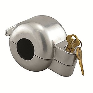 Prime-Line S 4180 Door Knob Lock-Out Device – Prevents Turning of Door Knob and Access to Keyhole, Can be Used for Home Rentals, Evictions, Job Sites and More – Keyed Alike, Gray Diecast