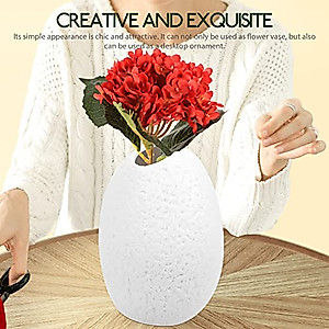 BESPORTBLE White Vase Human Face Planter Ceramic Plant Pot Funny Pot Human Head Statue Bonsai Holder Flower Bowl Garden Abstract Decorations for Garden Landscape Home Ceramic Vase
