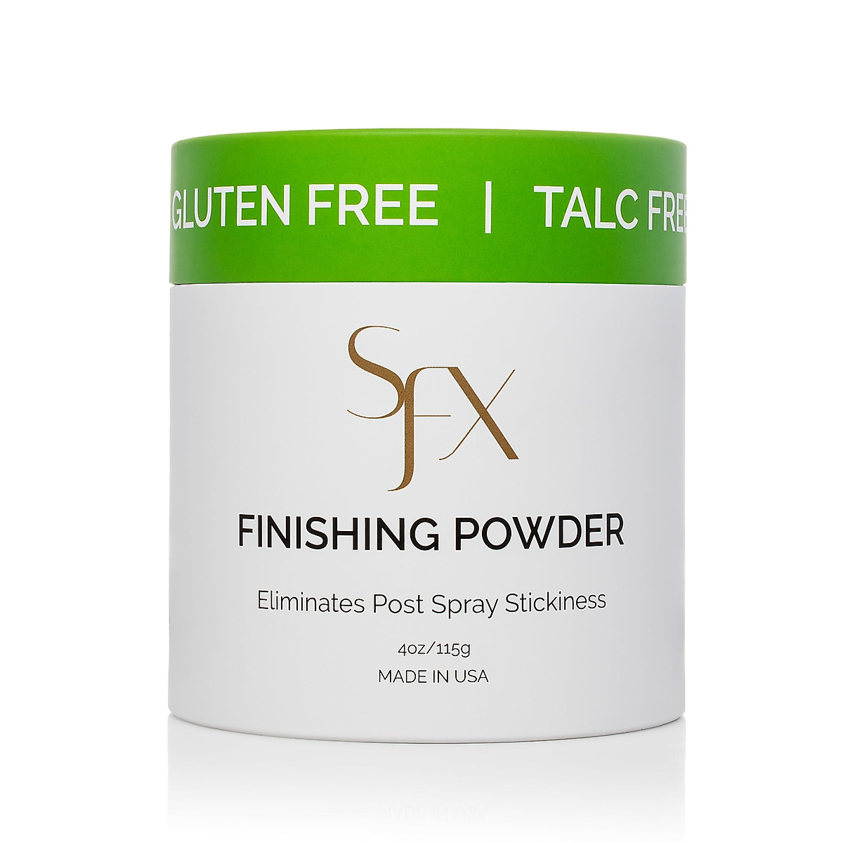 SunFX Post Spray Tan Translucent Finishing Powder | Talc Free | Sunless Tanning Setting Powder | Shimmer | Crisp & Fresh, 4.00 Ounce
