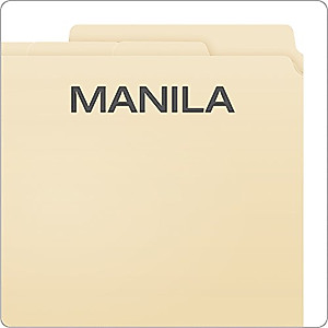 Pendaflex Divide It Up File Folders, Letter Size, Manila, 24/Pack (10770)