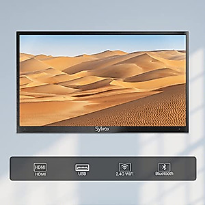 SYLVOX Outdoor TV, 55 inch Smart Outside TV 2000nits for Full Sun, Waterproof Outdoor Television,Built-in APP Store Voice Assistant and Chromecast(Pool Pro Series,2023)