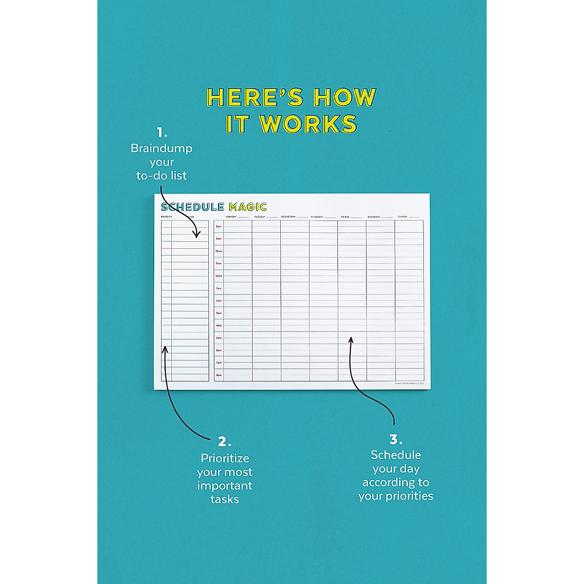 Schedule Magic Time Blocking Planner (Weekly)