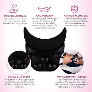 Shampoo Bowl Neck Rest - Neck Cushion for Salon Sinks - Silicone Cushion for Wash Basin - Salon Sink Neck Cushion - Salon Neck Rest - Shampoo Neck Rest for Sink
