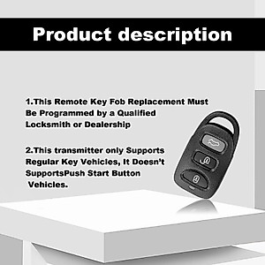 Car Keyless Fob Remote Replacement Fits for Hyundai Elantra 2016 2017 2018 2019 2020 OSLOKA-423T Keyless Entry Remote Control 433MHz 95430-F2300