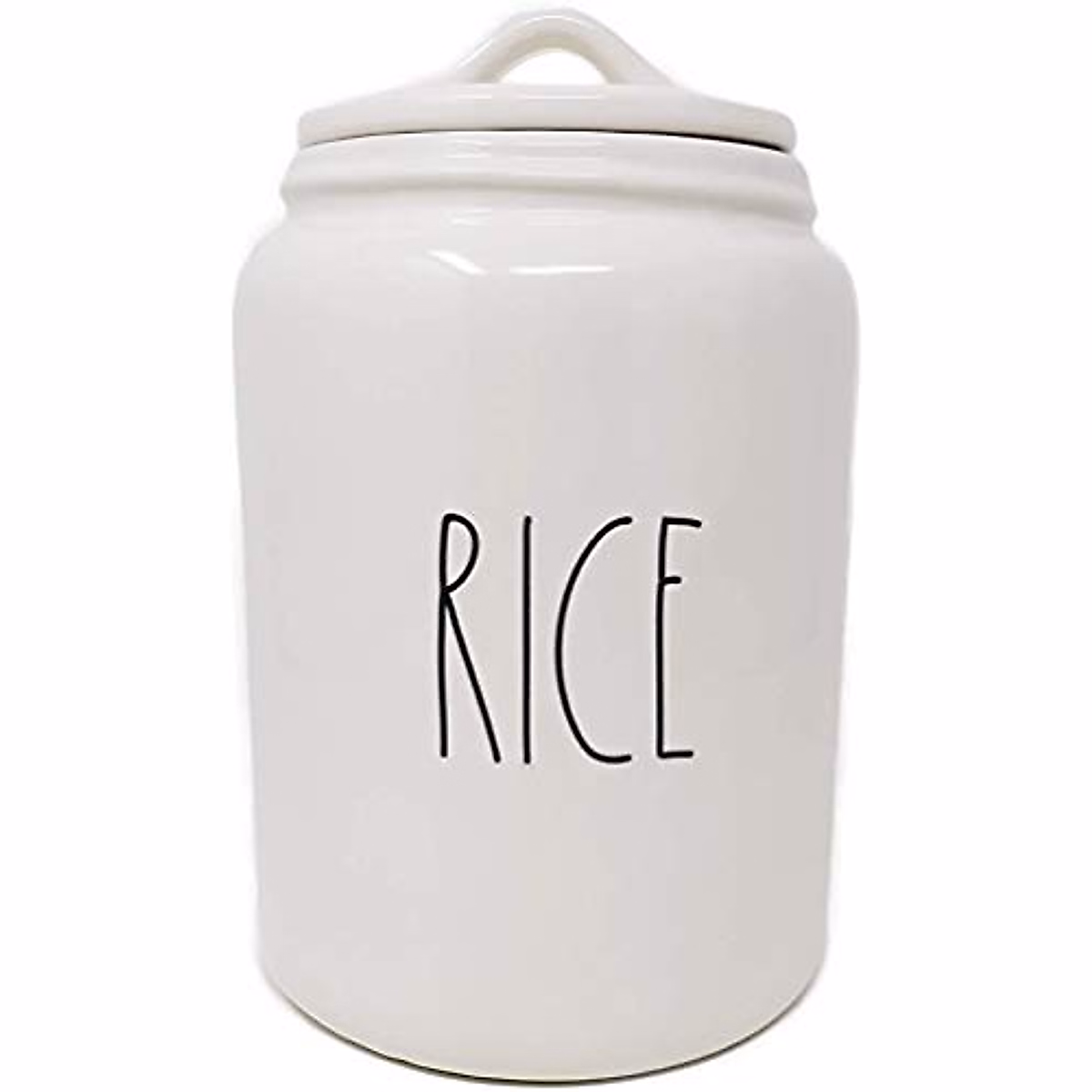 Rae Dunn By Magenta RICE Ceramic LL Large Canister 2019 Limited Edition