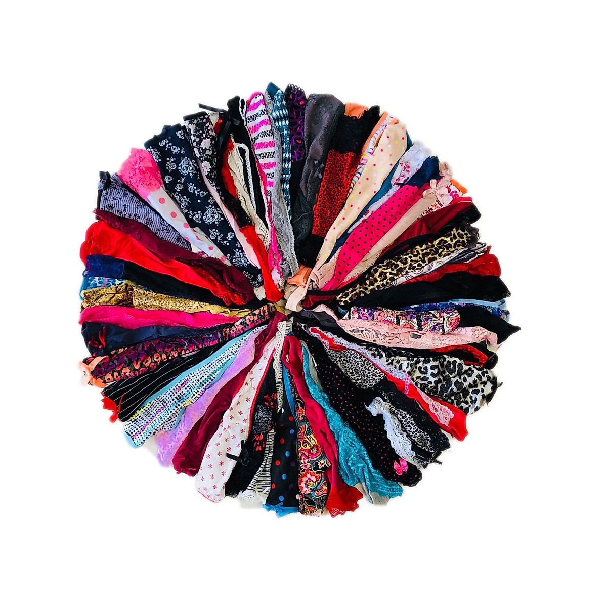 Morvia Varieties of Women Thong Pack Lacy Tanga G-string Bikini Underwear Panties (XL, 10 Pcs)