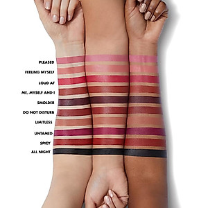 e.l.f. O Face Satin Lipstick, Richly Pigmented, Nourishing & Long-Lasting Creamy Lipstick, Infused With Jojoba, Vegan & Cruelty-Free, Spicy